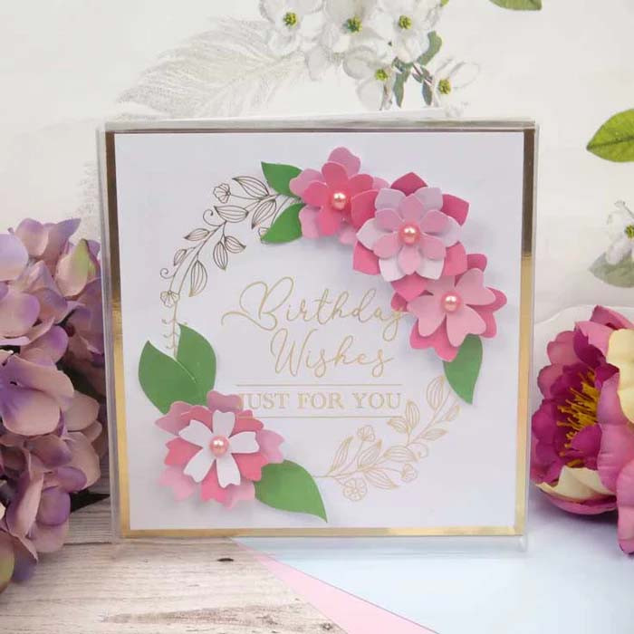 Hunkydory Crafts Adorable Scorable Build-a-Bouquet 6x6in Card Fronts ...