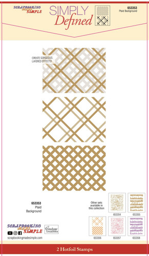 Simply Defined June 2018 Release HotFoil Stamps (2/pk) - Plaid ...