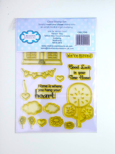 Creative Expressions Clear Stamp Set - New Home - Scrapbooking Made Simple
