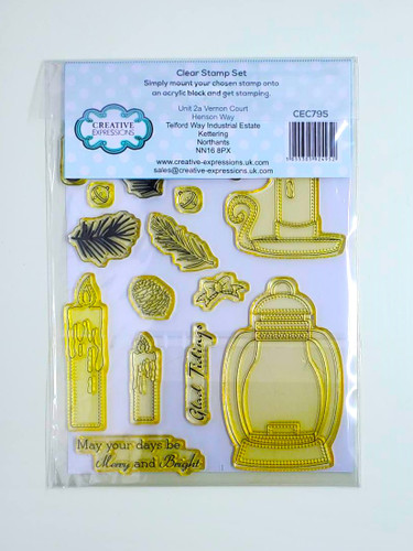 Creative Expressions Clear Stamp Set - Candlelit Christmas ...
