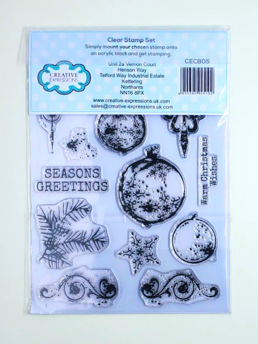 Creative Expressions Clear Stamp Set - Inky Christmas - Scrapbooking ...