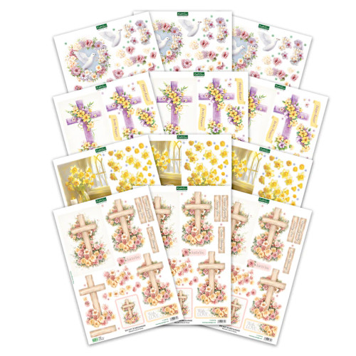 Katy Sue Designs Die Cut Decoupage, 12 Pack - Easter Blessings ...