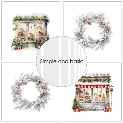 Simple and Basic Design 6x6in Paper Pad - Christmas - Scrapbooking Made ...