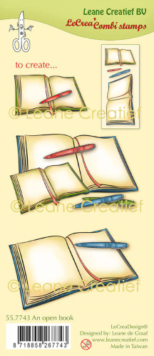 Leane Creatief Lea'bilities Combi Clear Stamps - An Open Book ...