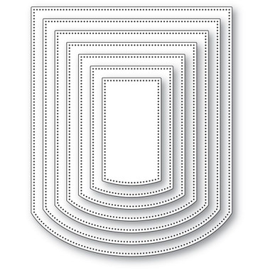 Memory Box Dies - Curved Cap Pinpoint Layers - Scrapbooking Made Simple