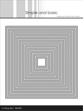 Simple and Basic Dies - Double Pierced Square - Scrapbooking Made Simple