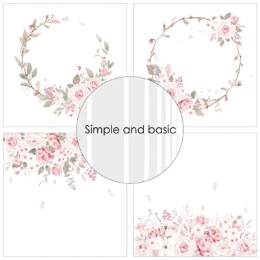 Simple and Basic Design 6x6in Paper Pad - Silent Rose - Scrapbooking ...