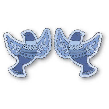 Memory Box PoppyStamps Dies - Nordic Doves - Scrapbooking Made Simple