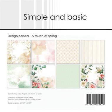 Simple And Basic Design 6x6in Paper Pad - A Touch of Spring ...