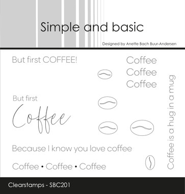 Simple and Basic Clear Stamp - But first COFFEE! - Scrapbooking Made Simple