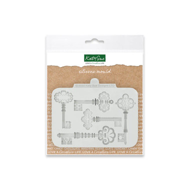Katy Sue Designs Silicon Mould - Ornate Keys - Scrapbooking Made Simple