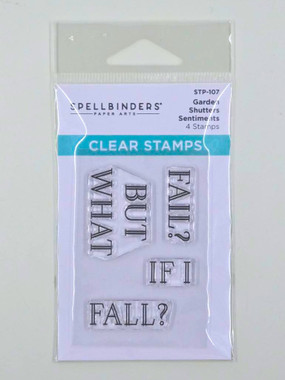 Spellbinders Paper Arts Clear Stamps - Garden Shutters Sentiments ...