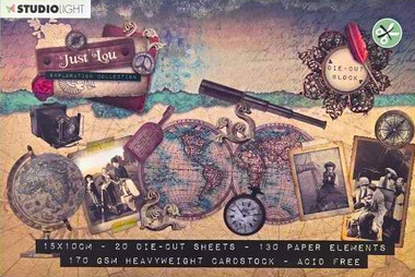 Studio Light Just Lou Die Cut Block - Exploration Collection ...