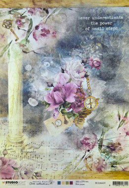 Studio Light Jenine's Mindful Art Collection Rice Paper - Small Steps ...