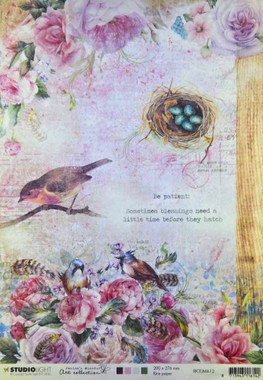 Studio Light Jenine's Mindful Art Collection Rice Paper - Be Patient ...