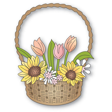 Memory Box Dies - Flower Basket Bouquet - Scrapbooking Made Simple