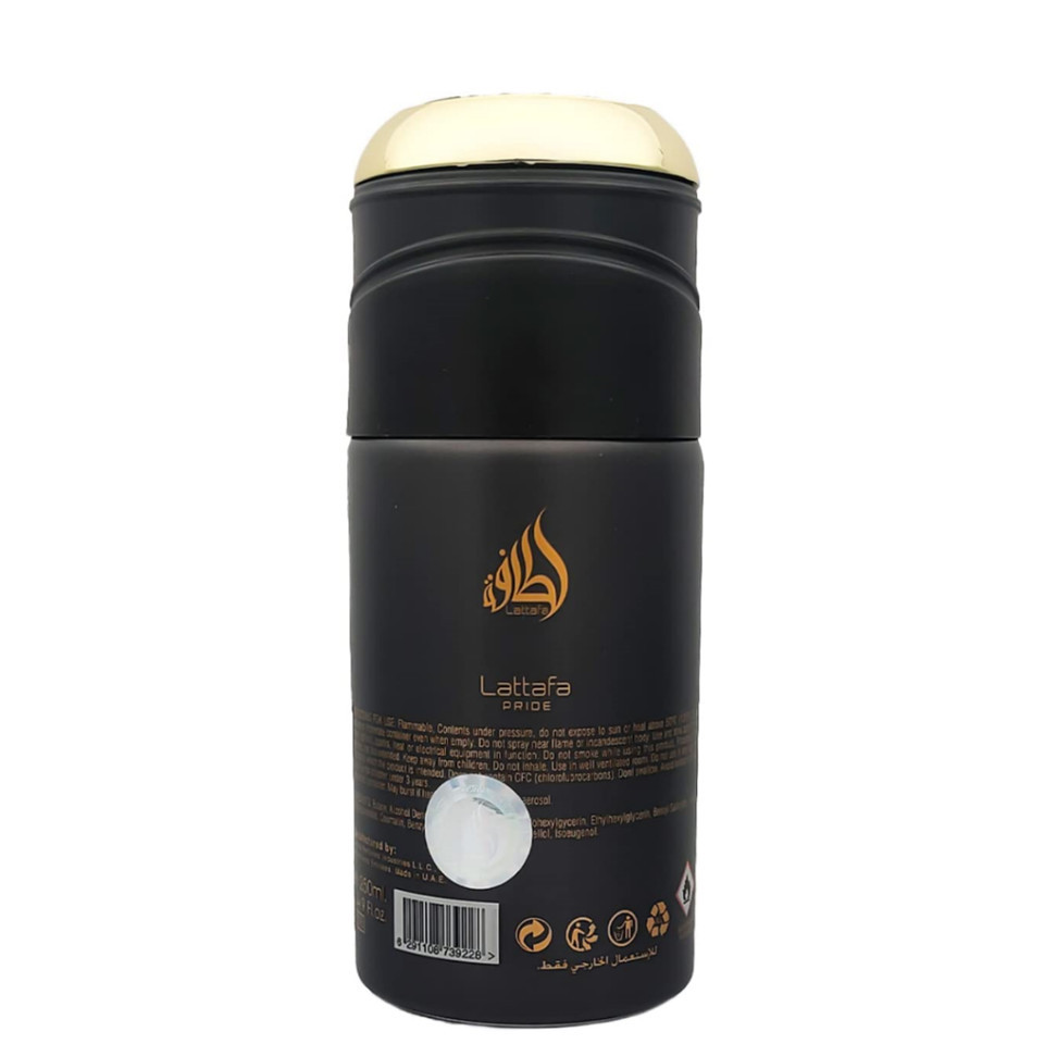 Lattafa Pride Nebras Deodorant 250 ml / 9 oz spray - fragrances4ever.com