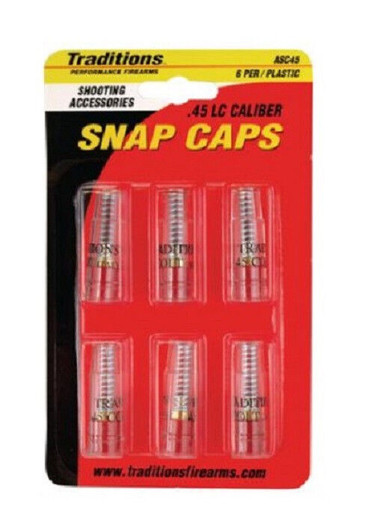 Traditions Snap Caps Plastic Cowboy Action .45 LC Pack of 6 # ASC45 New ...