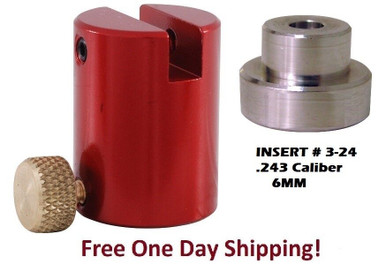 Hornady B2000 Lock-N-Load Comparator Body AND INSERT # 24 for .243 Cal ...