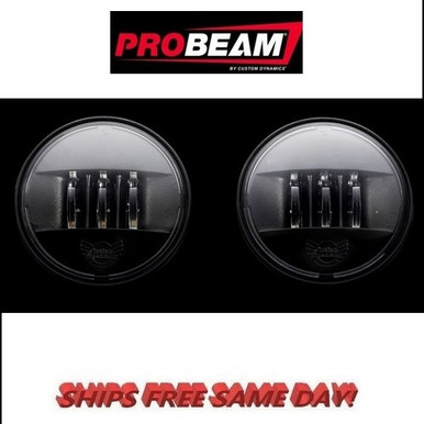 Custom Dynamics Probeam Black PAIR 4.5" LED Passing Lamps, Plug and ...