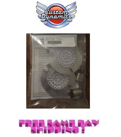 Custom Dynamics Red Flat LED Turn Signal Insert for HD NEW! # GEN-200-R ...