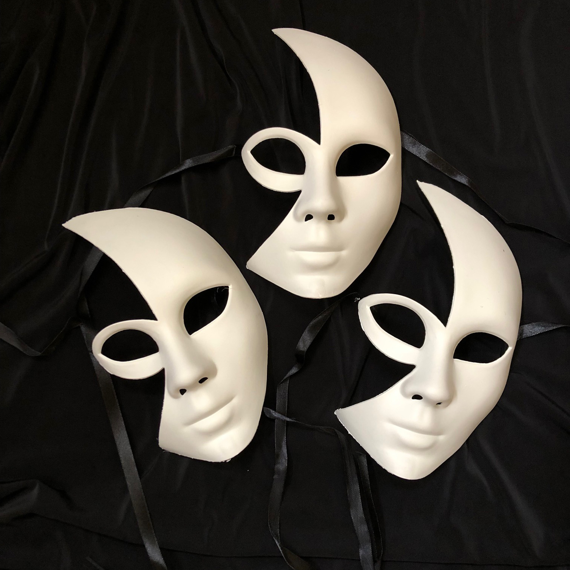 Unpainted Half Face Mask Painters Set