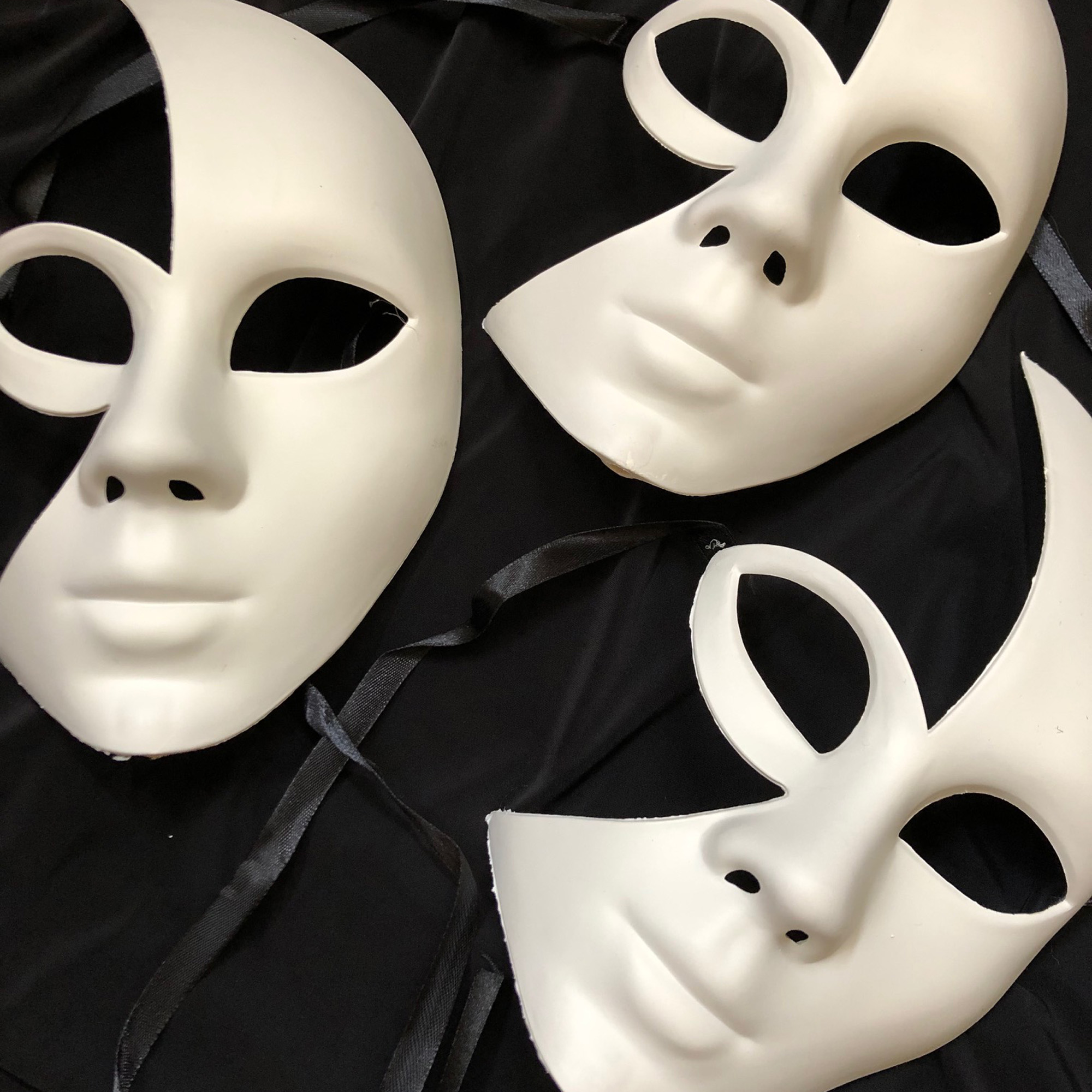 Unpainted Half Face Mask Painters Set