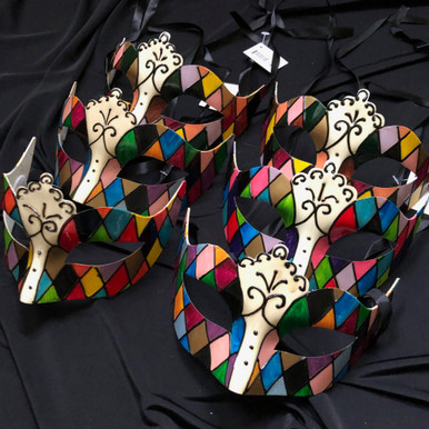 Mosaic Italian Masks Bulk Party Pack