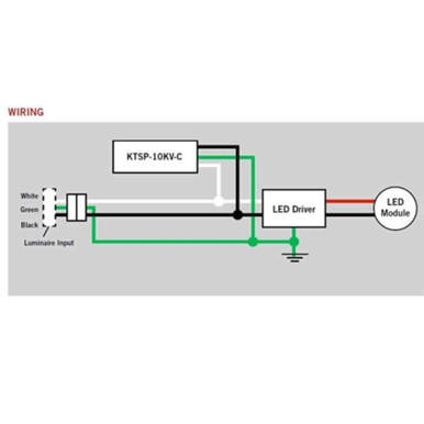 Keystone KTSP-10KV-C | LED Power Surge Protector