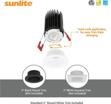 Sunlite 85589-SU | Regressed Downlight Fixture