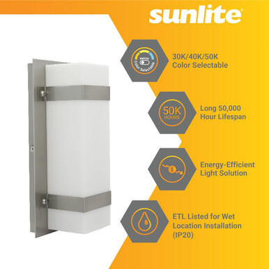 Sunlite 85100-SU | Wall Sconce Light Fixture