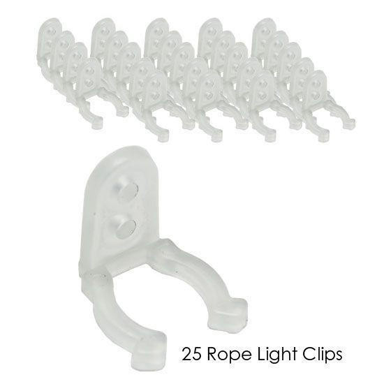 Plastic Mounting Clips for 1/2" LED Rope Light - iLighting.com