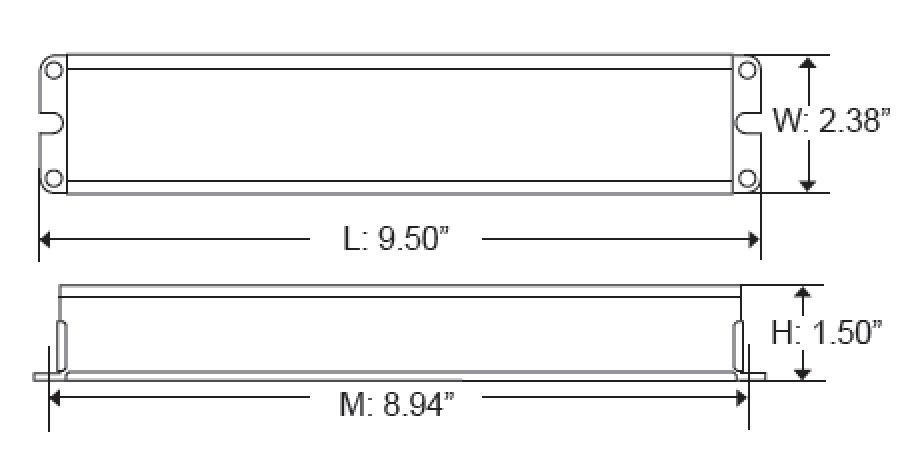 Espen VEM500DV-L Retroflex LED Emergency Ballast