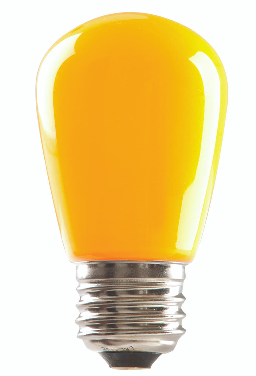 Halco 80520 S14YEL1C/LED | ProLED Yellow S14 Light Bulb