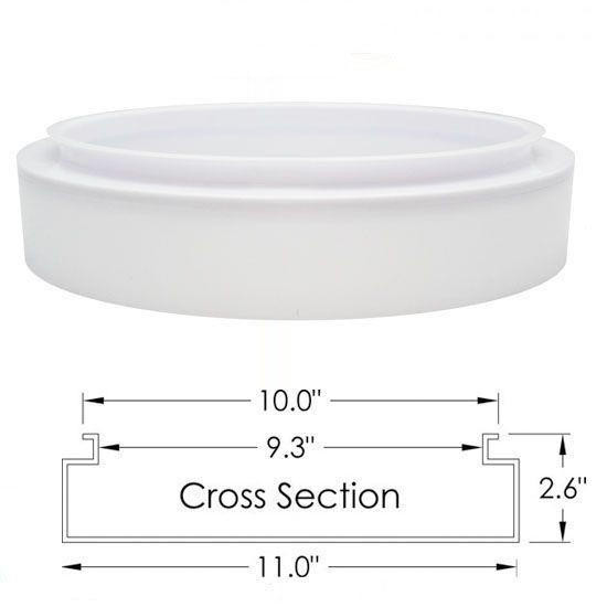 Incon Lens-1111 | 11" Replacement Diffuser Cover