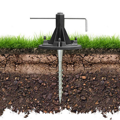 Gama Sonic 30001 EZ-Anchor Lamp Post Base - iLighting.com