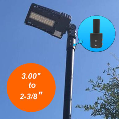 3" Light Pole to 2-3/8" Tenon Reducer Adapter - iLighting.com