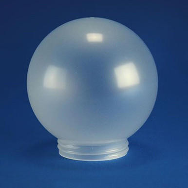 6" Frost Acrylic Light Globe Threaded Screw Base Replacement