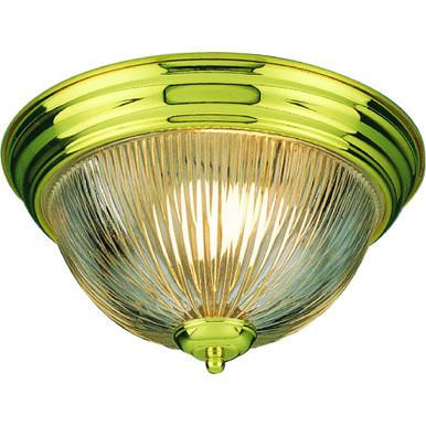 Volume Lighting V7170-2 | Rhodes 2-Light Brass Flush Mount