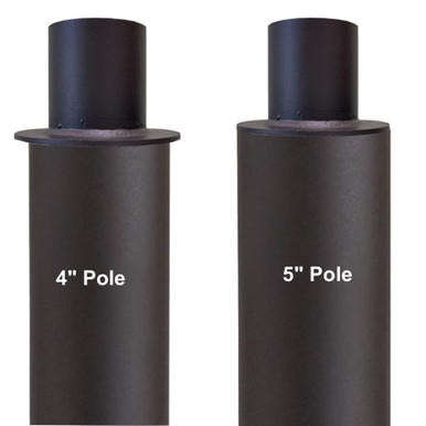 4 Inch or 5 Inch Pole Top Reducer to 3 Inch Adapter