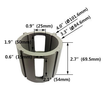 2.5" Round Light Pole Adapter Collar - iLighting.com