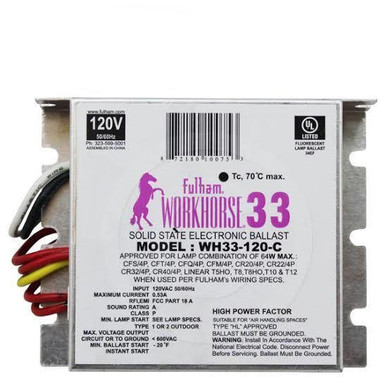 Fulham WH33-120-C | WorkHorse 33 | Solid State Ballast