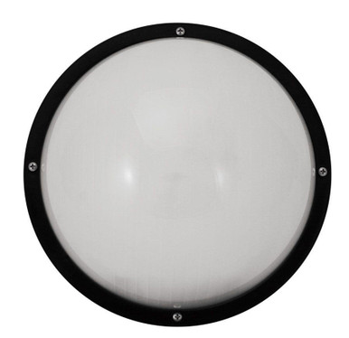 Incon Lighting | 60W Max Black Bulkhead Outdoor Round Fixture