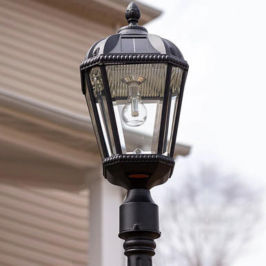 Gama Sonic Solar GS-98B-F | Royal Bulb Solar Light - Black