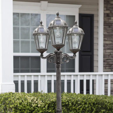 Gama Sonic Solar GS-98B-T-WB | Royal Bulb Solar Lamp - Bronze