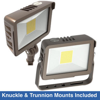 Heavy-Duty LED Outdoor Security Flood Light with Photocell
