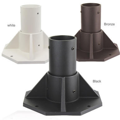 Heavy Duty 3" Light Pole Surface Concrete Mount Base