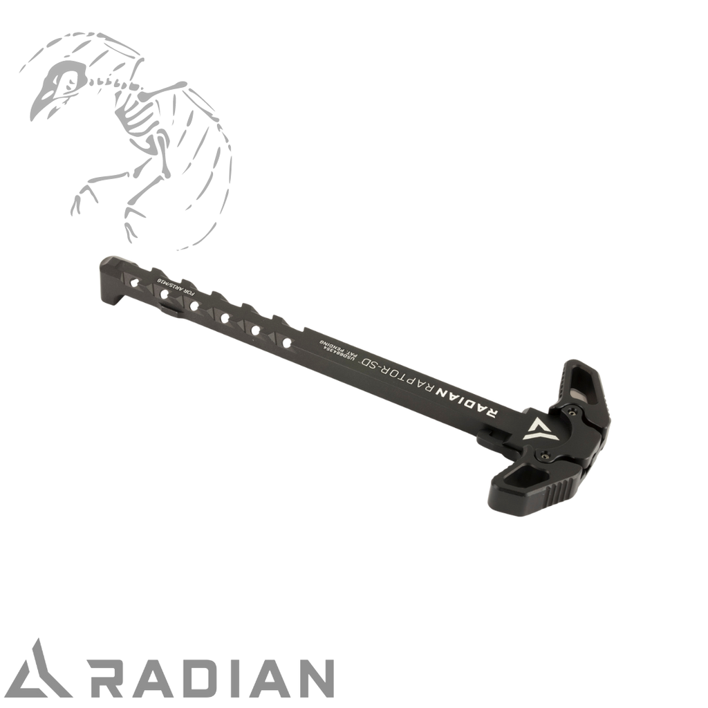 Radian Raptor SD Ambi Charging Handle, Gas Ported Shaft for AR-15