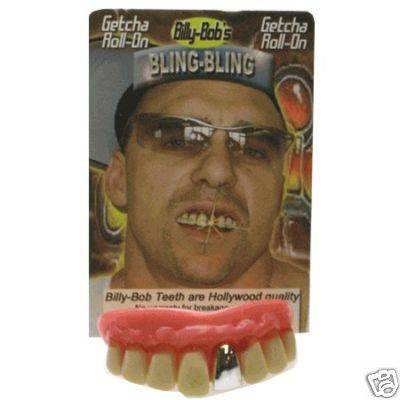 GOLD RAPPER TOOTH novelty teeth pimp bling tooth halloween costume rap ...