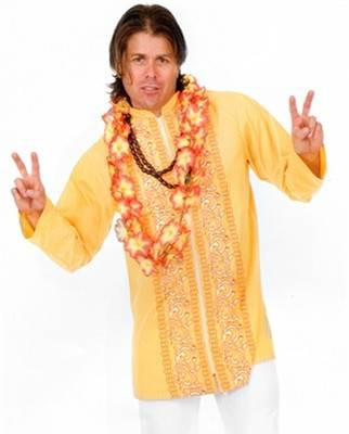 Mens Adult Love Guru Outfit HIPPIE funny mens costume XL - CostumeVille